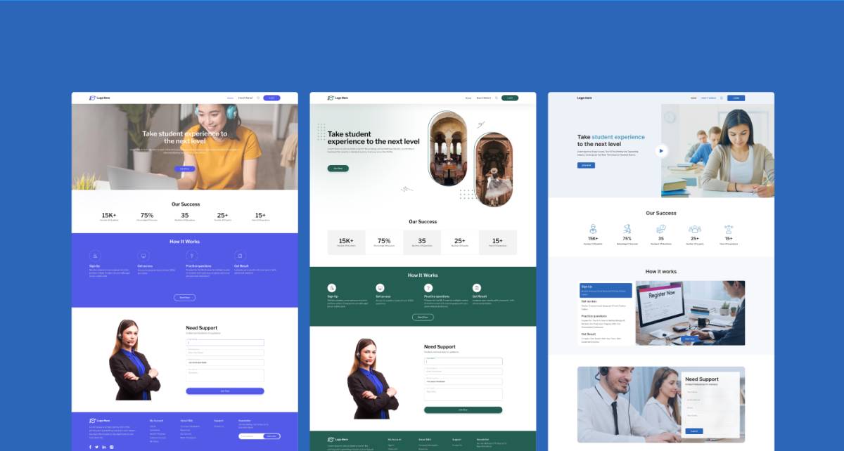 Education Website Design Figma Website Template | UI4Free