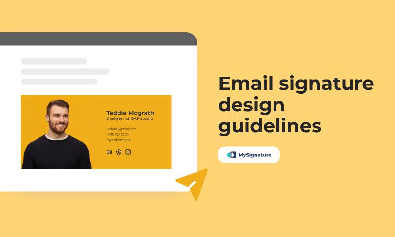 Email Signature Design Guidelines Figma Template | UI4Free