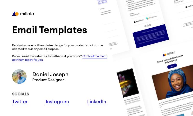 Email Template for Designers and Startups - 2022 | UI4Free
