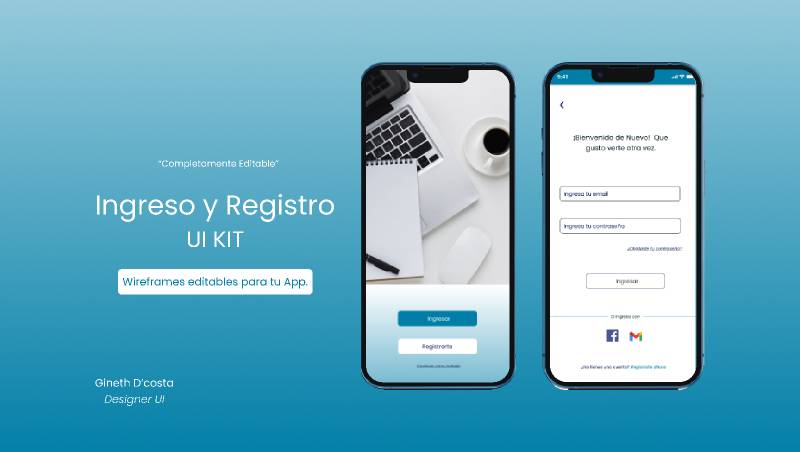 Entry and Registration UI KIT | UI4Free