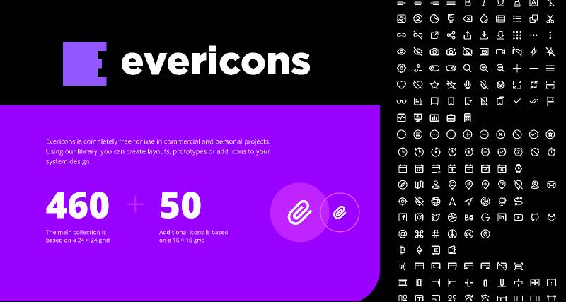 Evericons Figma Line Stroke Icons | UI4Free
