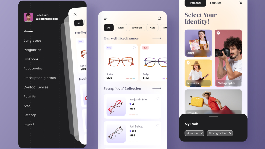 Tab Bar Interaction for Figma - Ui4free.com