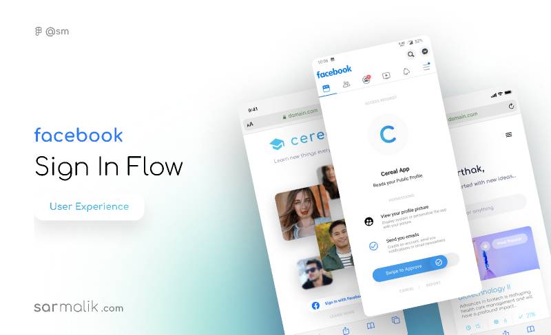 Facebook Sign-in Flow UX | UI4Free