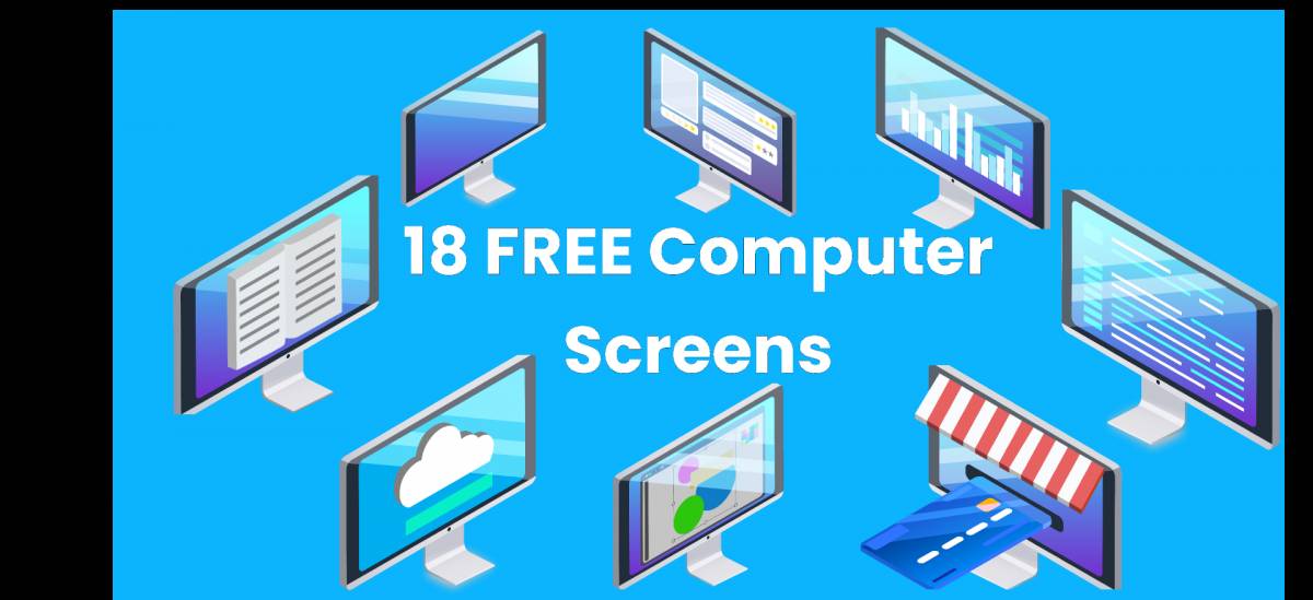 Figma 18 Computer Screens Icons Template | UI4Free