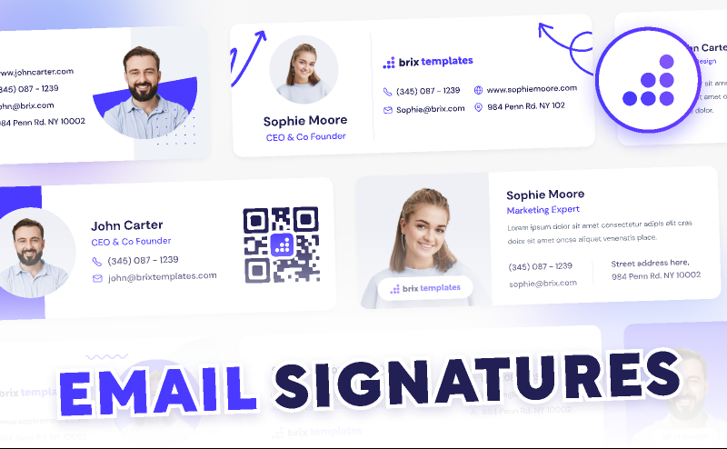 Figma 25+ Email Signatures | UI4Free
