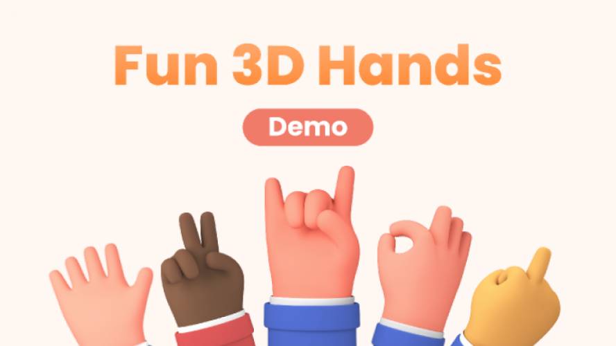 Abstract 3D shapes (metallic) figma template - Ui4free.com