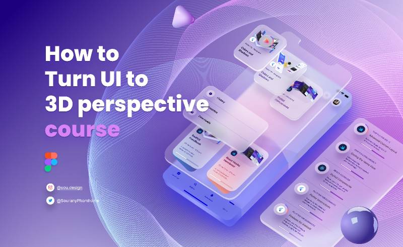 Figma 3D UI Perspective | UI4Free