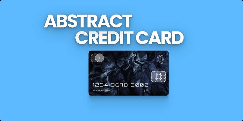 Figma Abstract credit card design | UI4Free