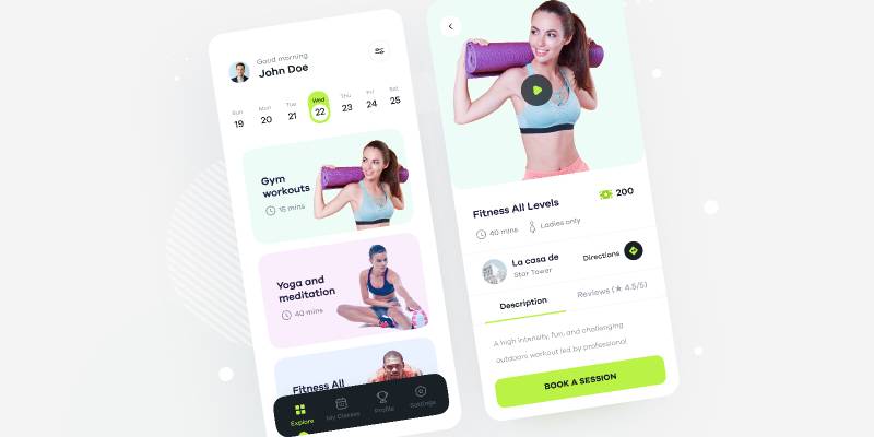 Figma Activity Tracker App | UI4Free