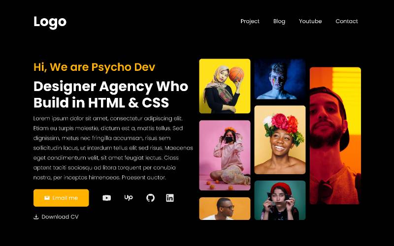 Figma Agency Home Page | UI4Free