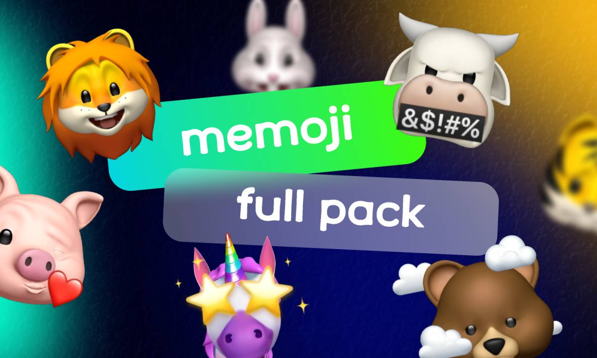 Figma Animals Memoji FULL PACK | UI4Free