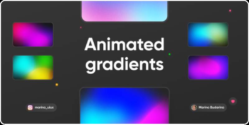 Figma Animated gradients ui kit | UI4Free
