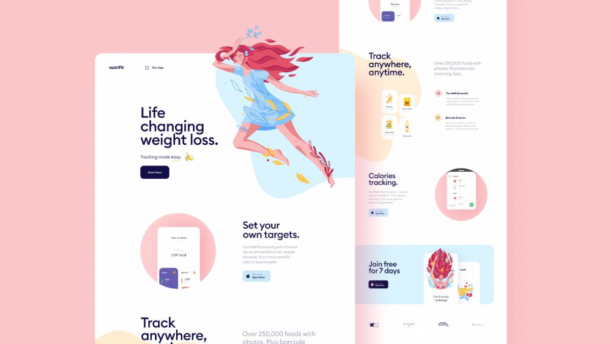 Figma Beautiful landing Page UI Free Download | UI4Free