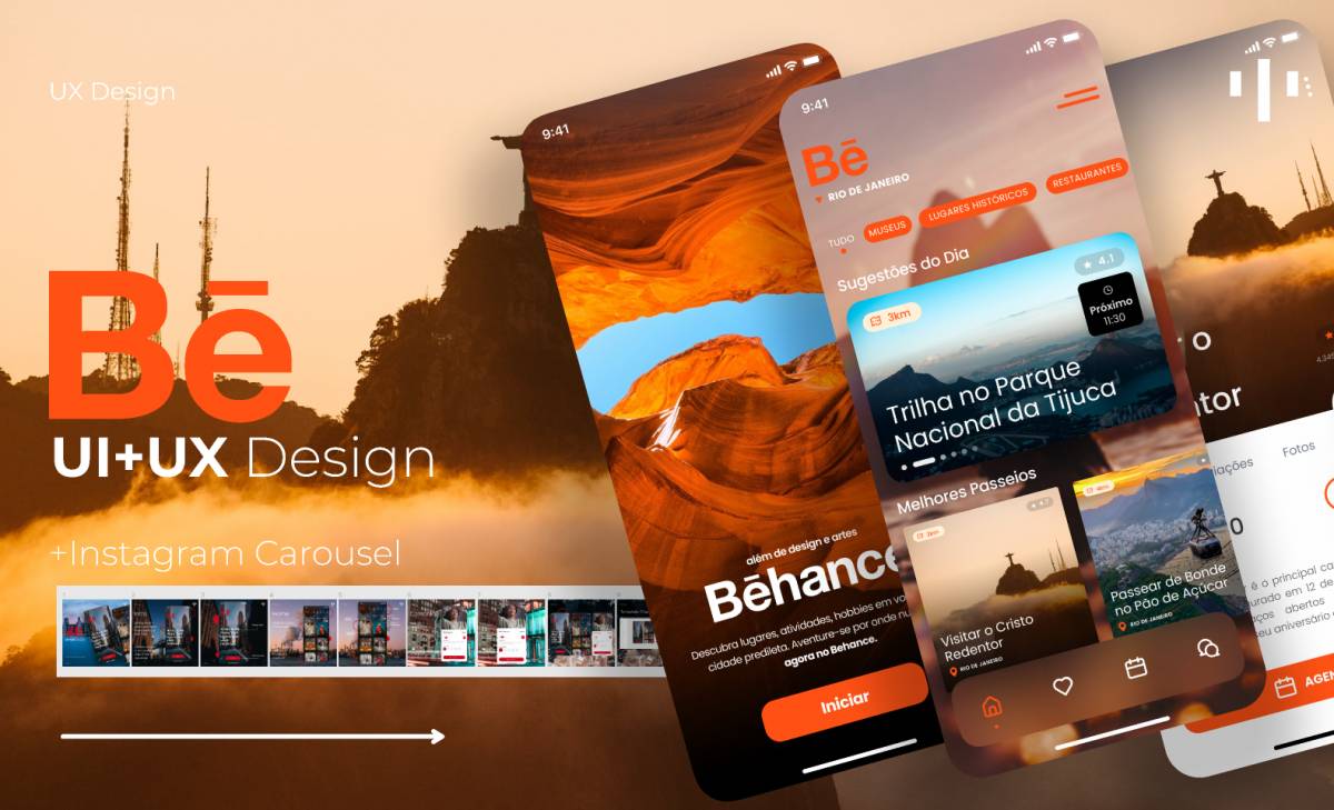 Figma Behance App Design | UI4Free