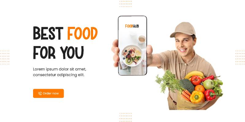 Figma Best Food Website Mockup Design | UI4Free