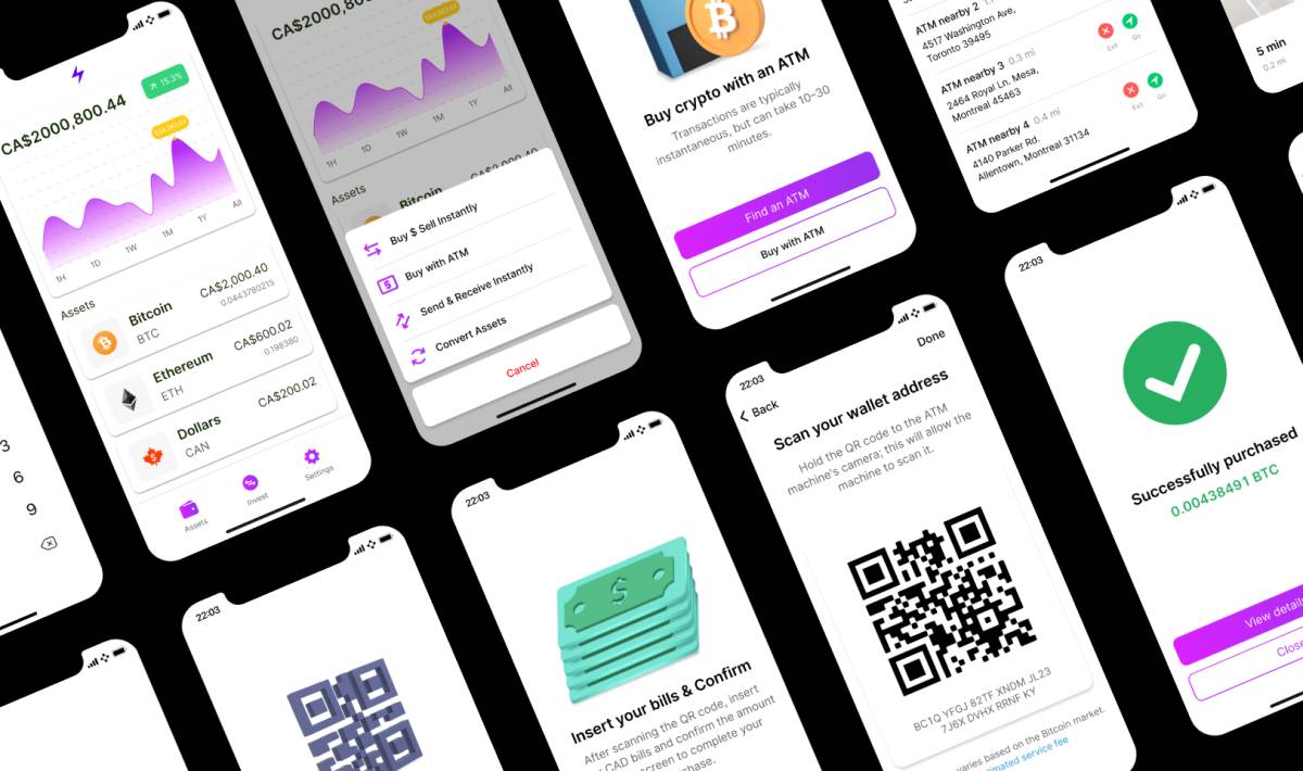 Figma Bitcoin Mobile App Design | UI4Free