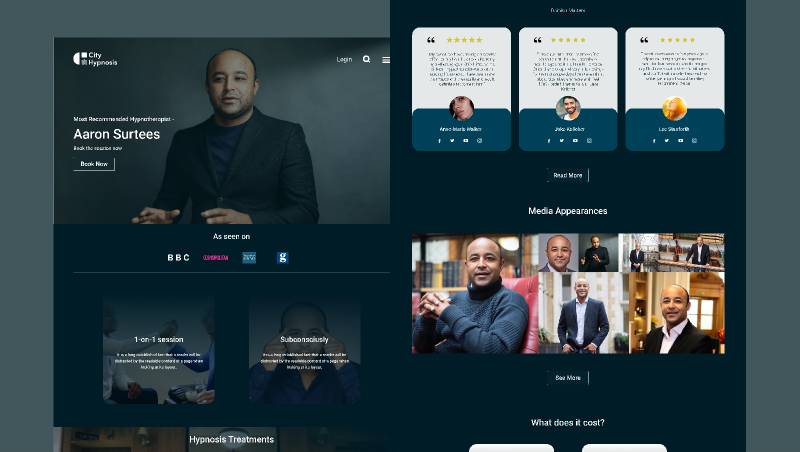 Figma Business Website Template | UI4Free