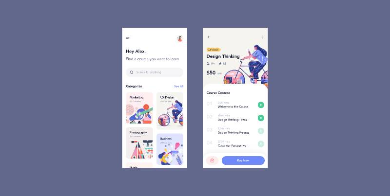 Figma Courseapp Demo | UI4Free