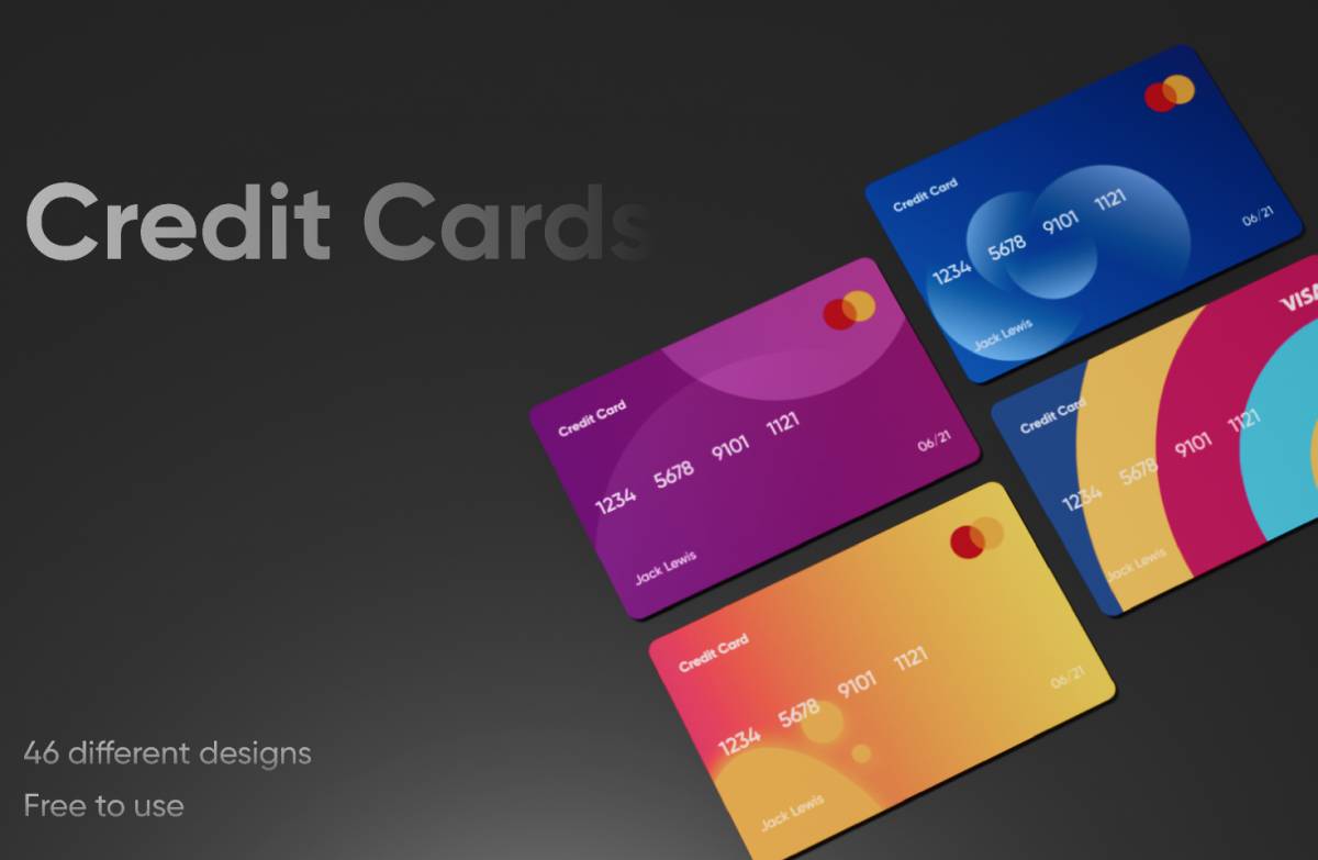 Figma Credit Card Template | UI4Free