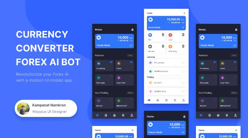 Figma Currency Forex Mobile Template | UI4Free