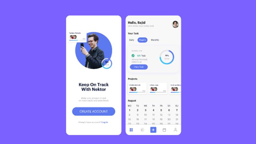 Free Mobile App E-commerce template Figma UI Store Shop - Ui4free.com