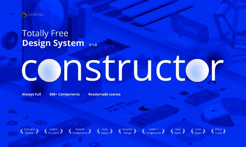 Figma Design system Constructor v1.0 | UI4Free