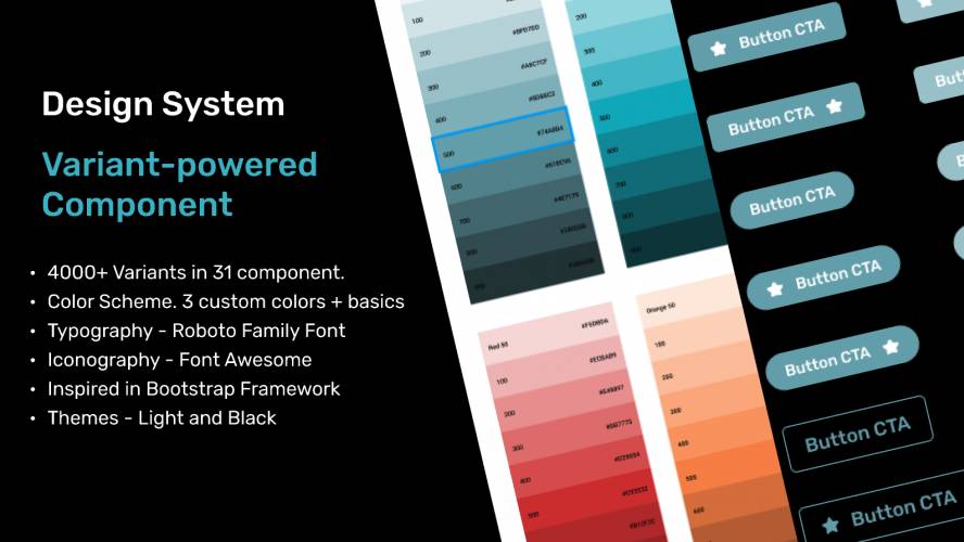 Free Design System Figma Resource - Ui4free.com