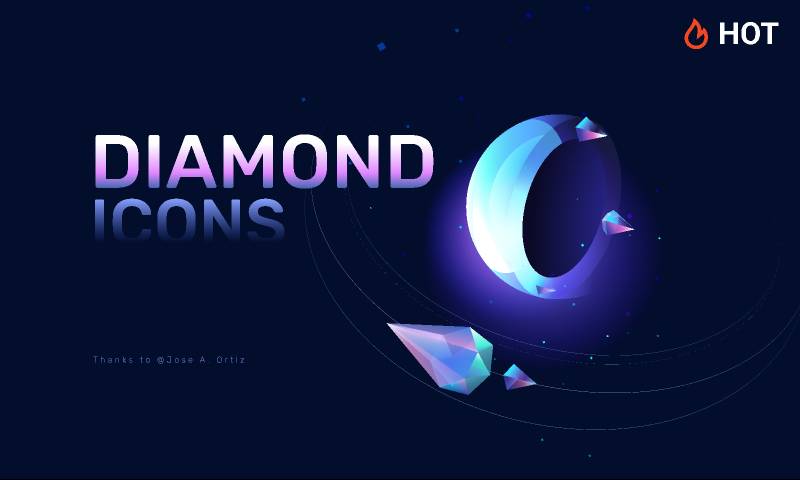 Figma Diamond Icons | UI4Free