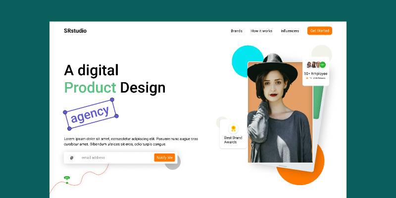 Figma Digital Agency Website Design Template | UI4Free