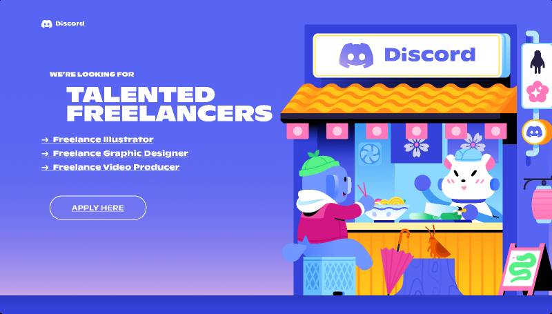 Figma Discord Freelance Openings | UI4Free