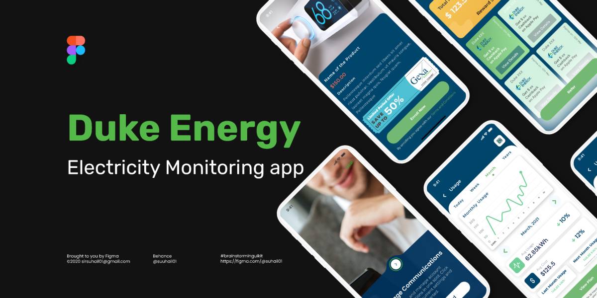 Figma Duke Energy Mobile App | UI4Free