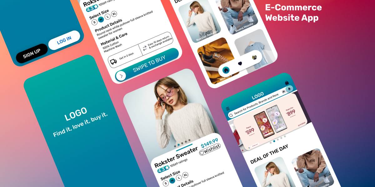 Figma E-Commerce Website App | UI4Free