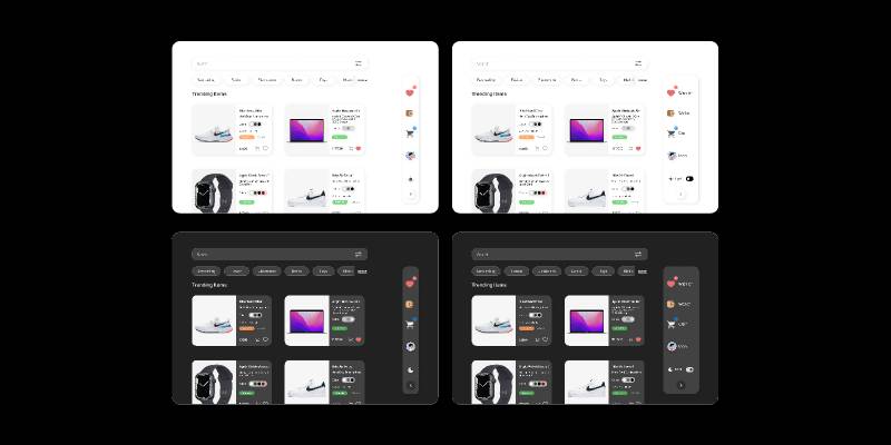 Figma E-shopping Website Template | UI4Free