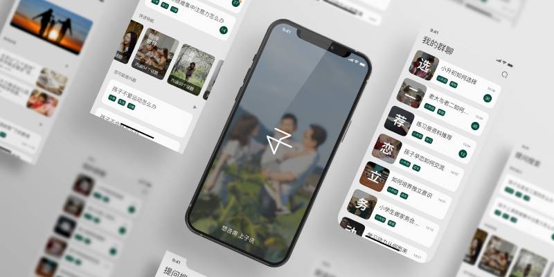 Figma Family education social APP development | UI4Free