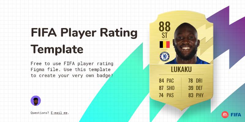 Figma FIFA Player Rating Template | UI4Free
