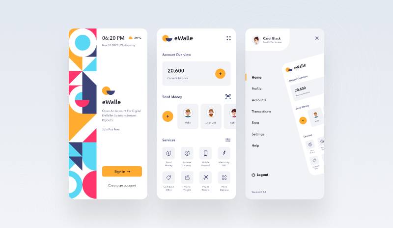Figma Finance App UI Free Template | UI4Free