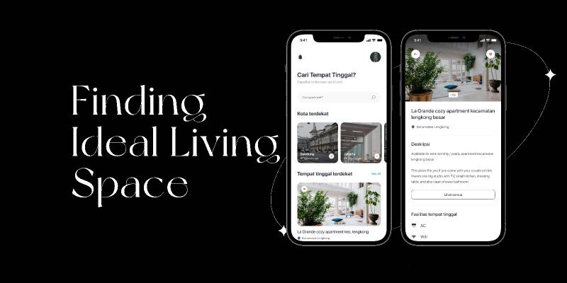 Figma Finding Ideal Living Space App | UI4Free