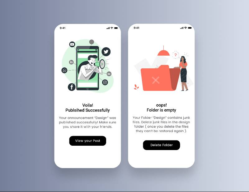 Figma Flash Screen Template | UI4Free