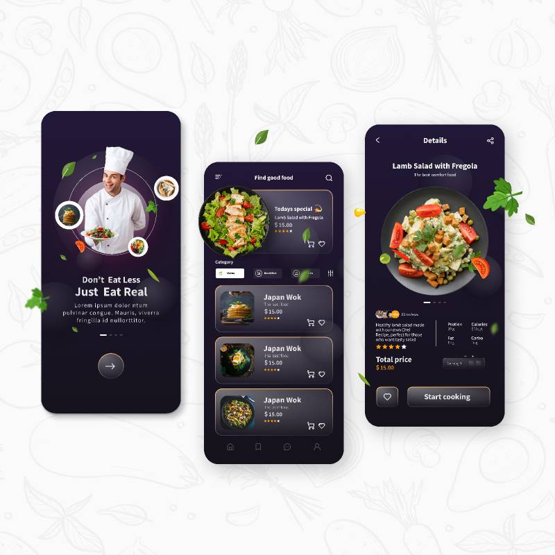 Figma Food Delivery App Ui | UI4Free