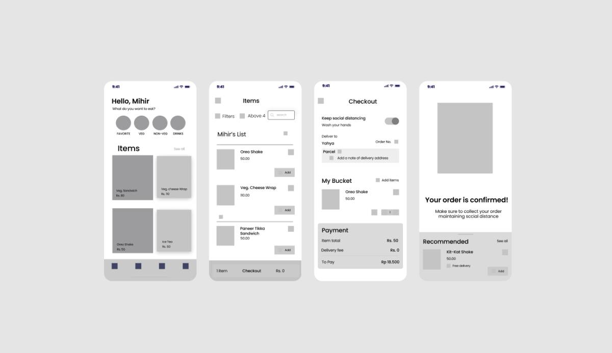 Figma Food Order UI Kit | UI4Free