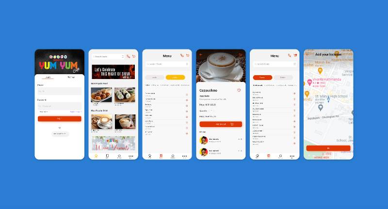 Figma Food ordering app - Ui4free.com