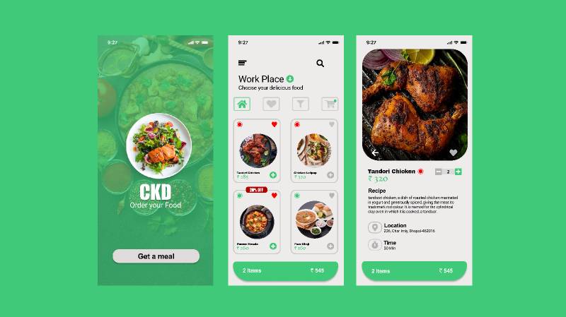 Figma Foody Ui/Ux Project Work - Ui4free.com