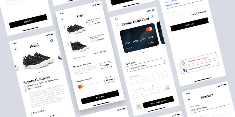 Figma Free Download Shop UiKit | UI4Free