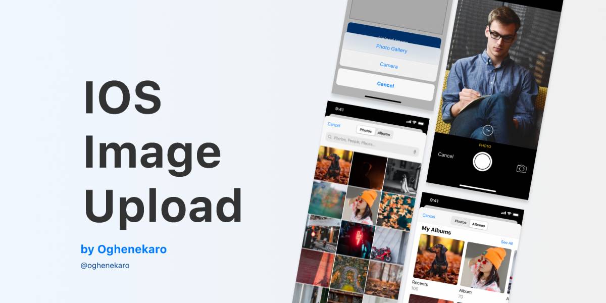 Figma Free Template IOS Image Upload | UI4Free