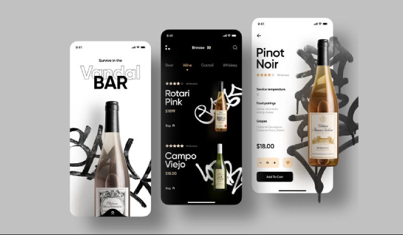 Figma Freebie Alcohol Delivery App | UI4Free