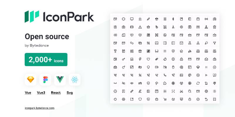 Figma freebie Bytedance-IconPark-Open Source | UI4Free