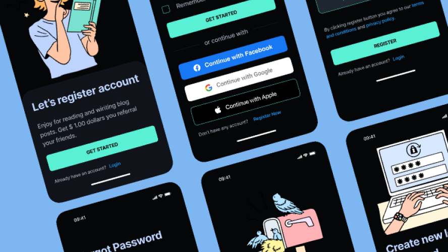 Figma Food Order App UI Design - Ui4free.com