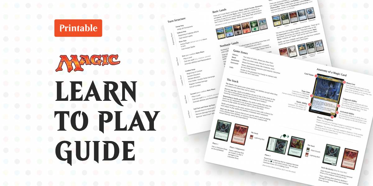 Figma Freebie Magic: the Gathering - Learn to Play Guide | UI4Free