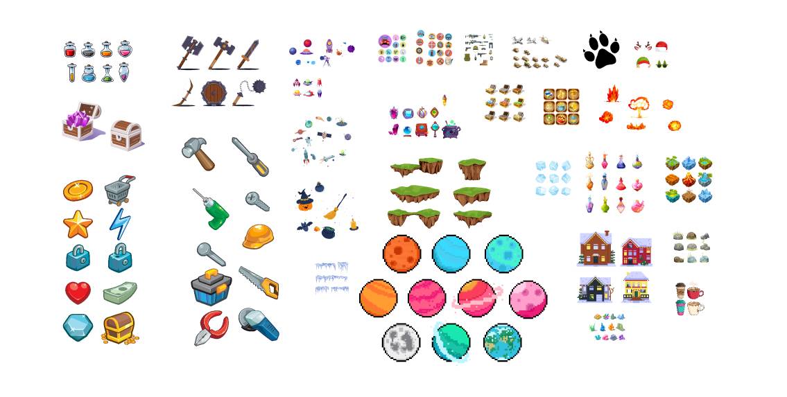 Figma game corner elements | UI4Free