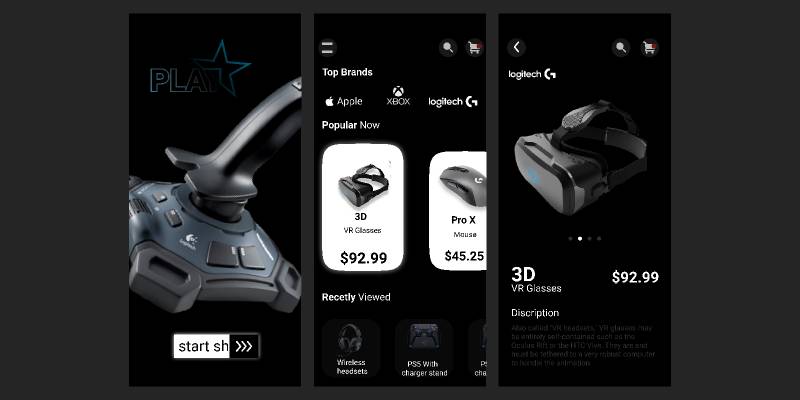 Figma Game gadgets store | UI4Free